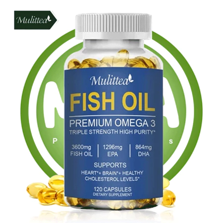 Jual Mulittea Minyak Ikan Omega 3 3600mg + EPA 1296mg + DHA 864mg ...