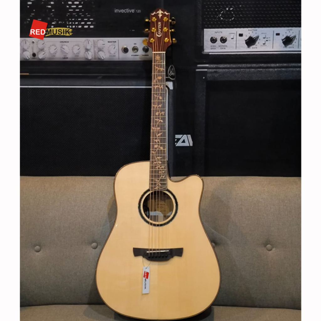 Jual Gitar Akustik Elektrik Crafter STG D-28CE Pro Solid Acoustic ...