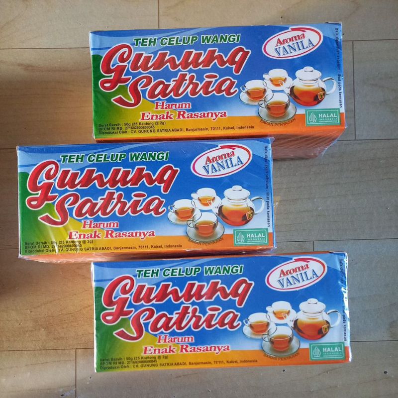 Jual Teh Celup Gunung Satria Vanila 50gr | Shopee Indonesia