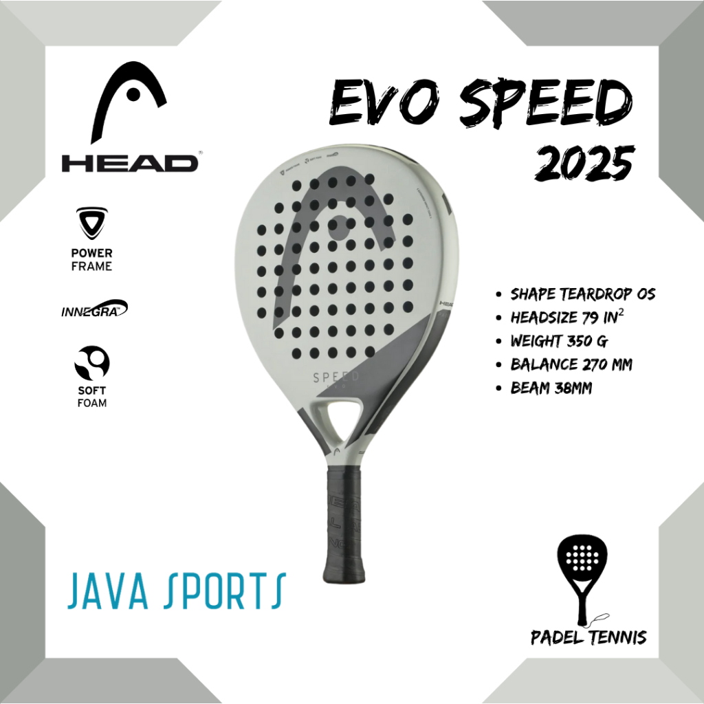 Jual Raket Padel Tenis Head Evo Speed Original Official Resmi Padel ...