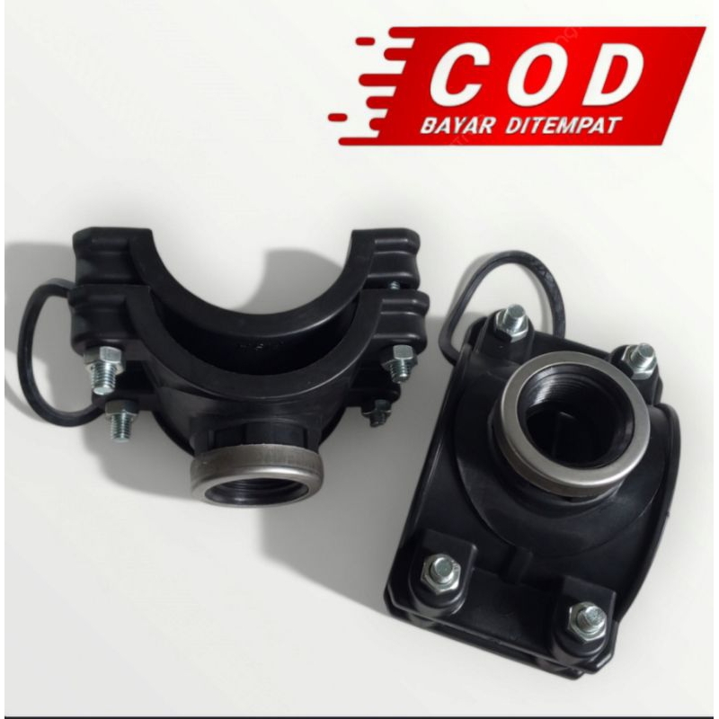 Jual sambungan pipa hdpe claim saddle ukuran 75mm x 1 inch | Shopee ...