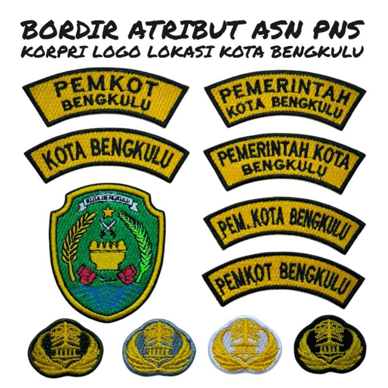 Jual BORDIR ATRIBUT INSTANSI PERLENGKAPAN SERAGAM ASN PNS KORPRI ...