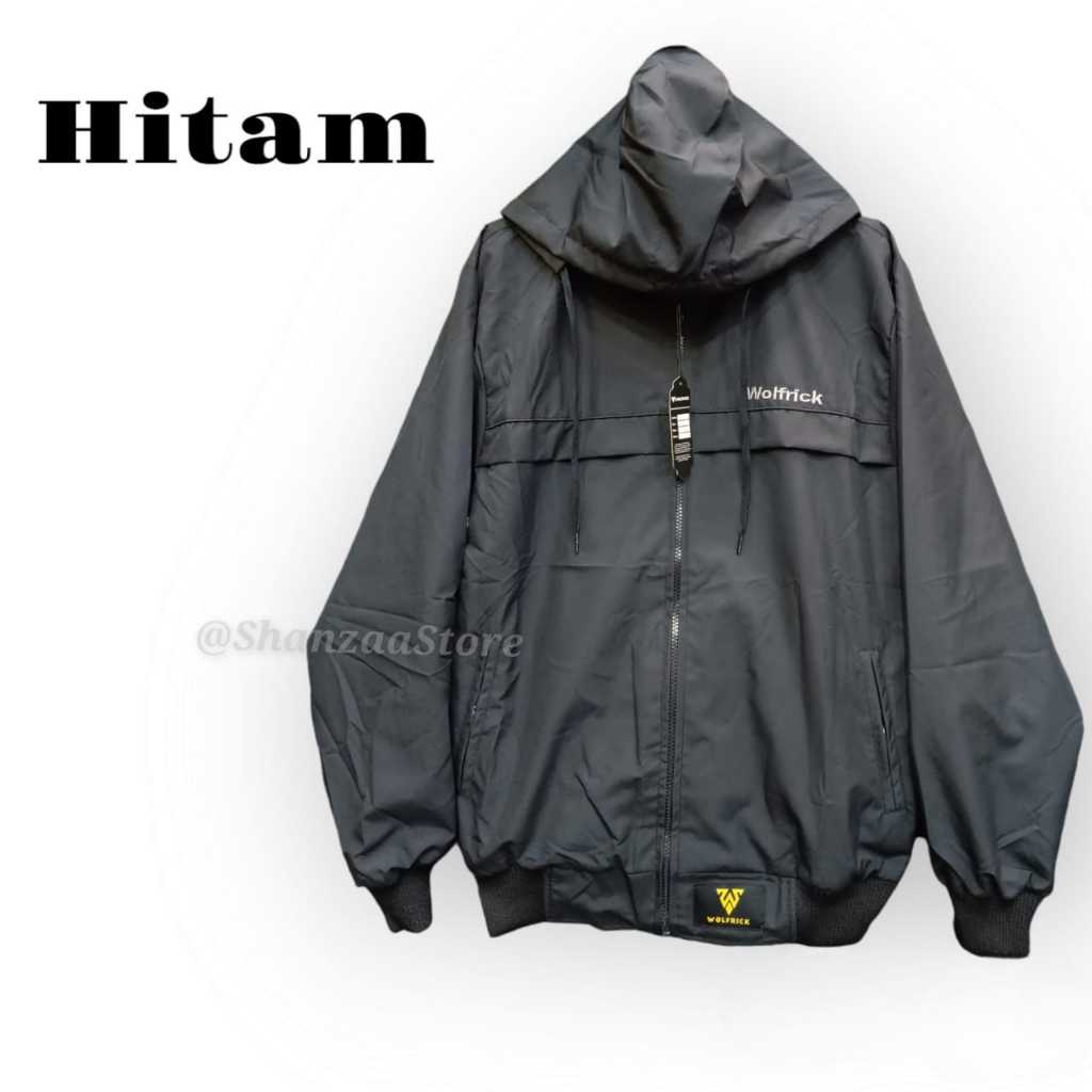 Jual JAKET PARASUT POLOS PRIA TERBARU WOLFRICK ORIGINAL/JAKET WATERPROF ...