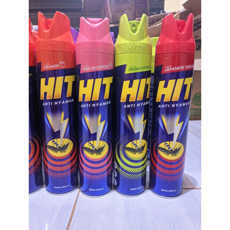 Jual HIT AEROSOL obat nyamuk semprot 600ml | Shopee Indonesia