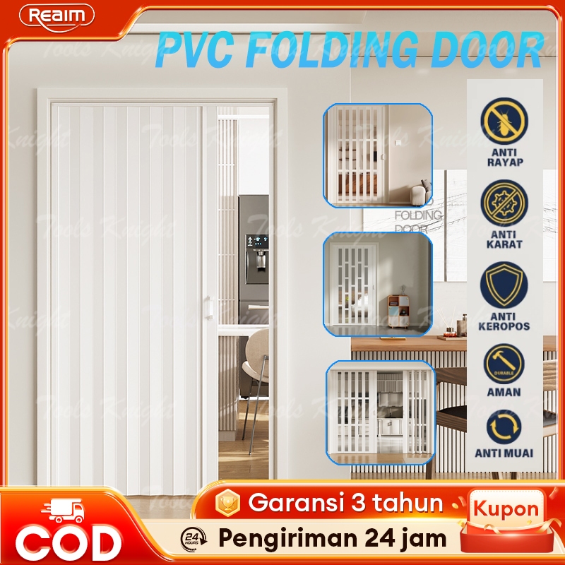 Jual Reaim Pintu Lipat PVC Folding Door Geser - Penyekat Ruangan/Pintu ...