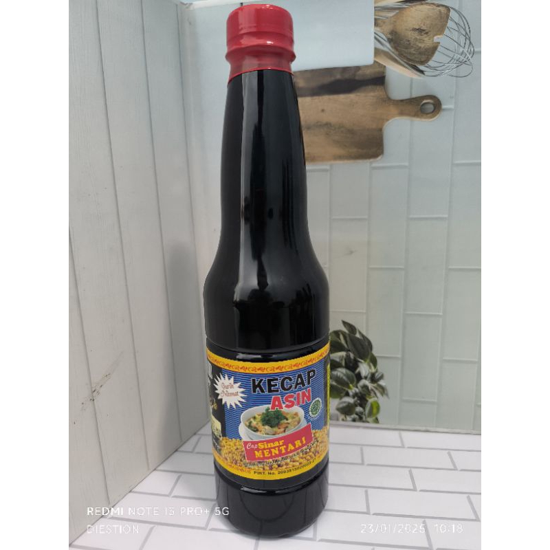 Jual Kecap Asin Jumbo Kemasan 600mL Cap Sinar Mentari Halal | Shopee ...