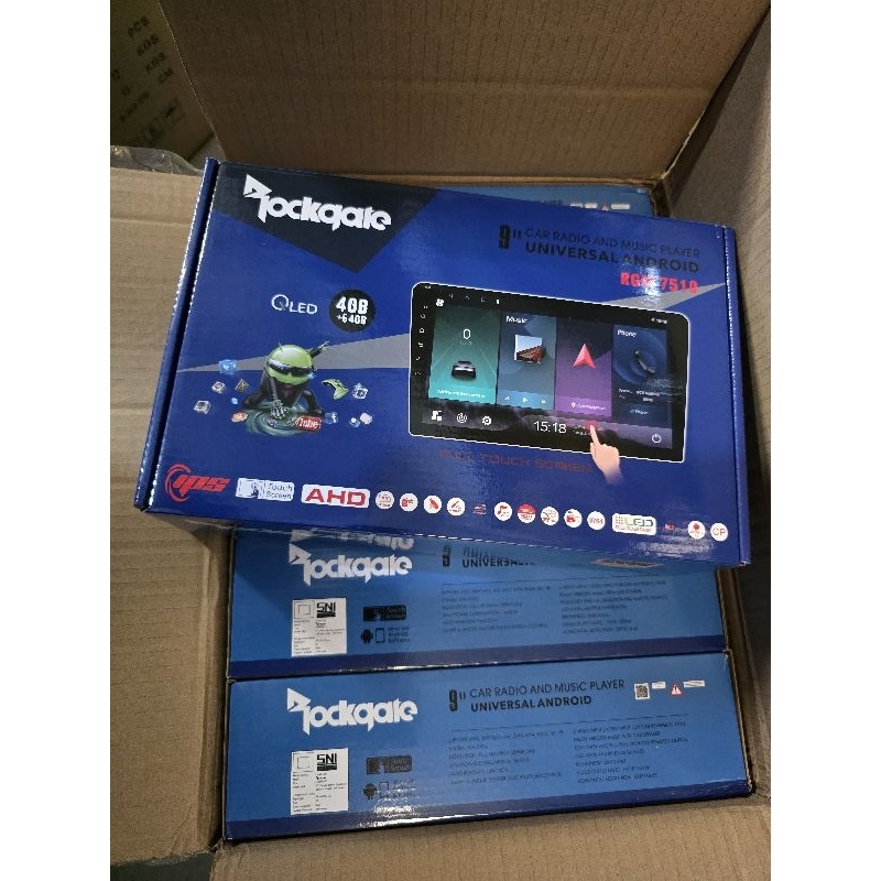Jual Android 9" Rockgate Ram 4/64GB Qled New | Shopee Indonesia