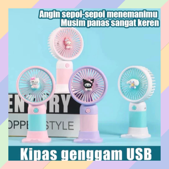 Jual BG67 Kipas Mini SANRIO Cas Portable Tangan Charge Meja USB Kipas ...