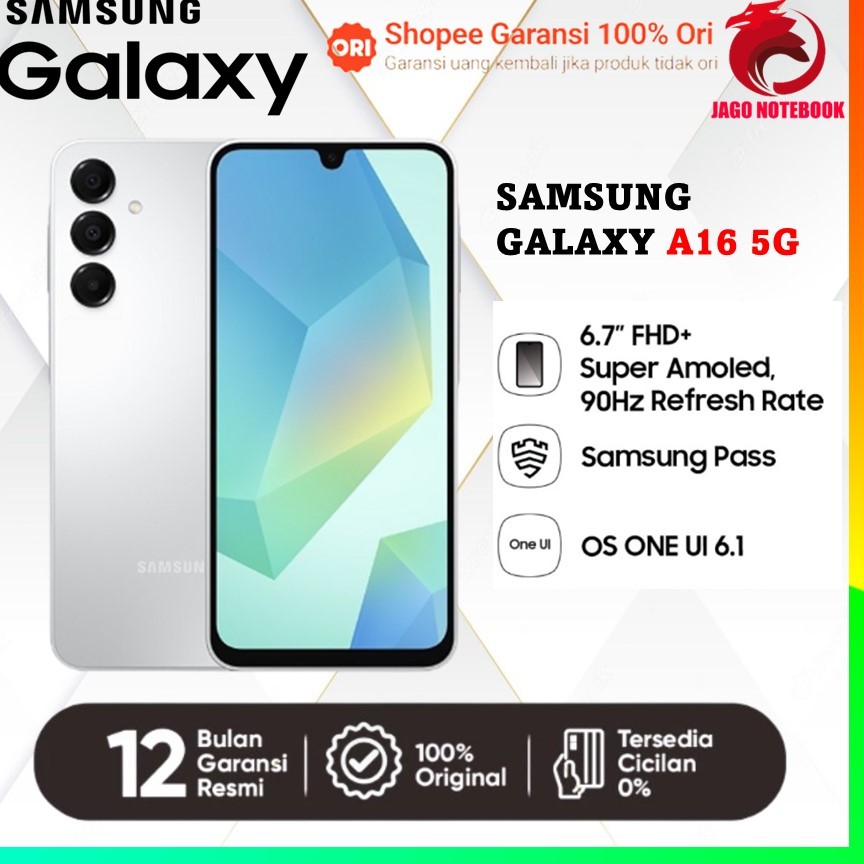 Jual SAMSUNG GALAXY A16 5G 8GB 256GB GARANSI RESMI INDONESIA (BOX CHA ...