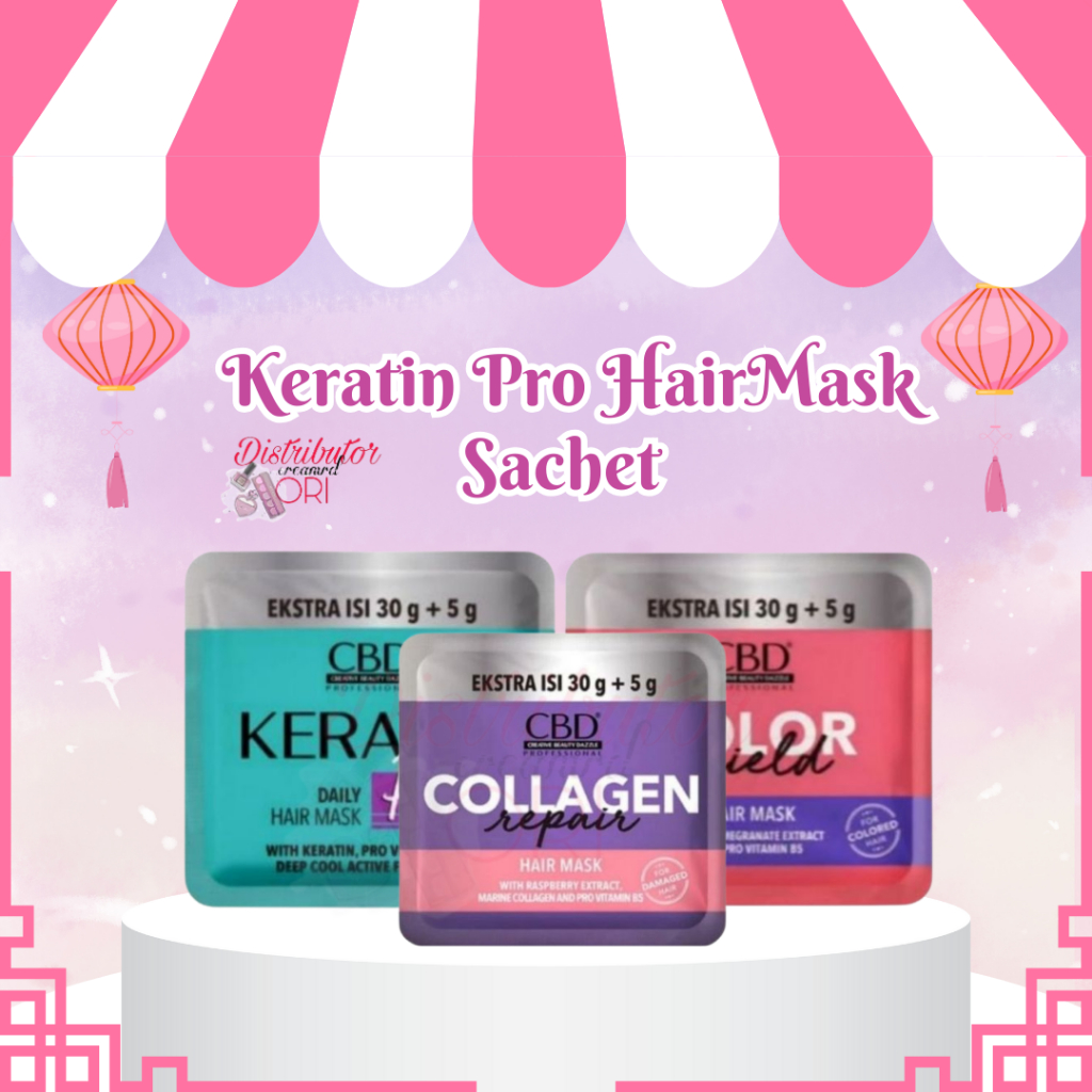 Jual CBD KERATIN PRO HAIR MASK SACHET 35gr | Shopee Indonesia