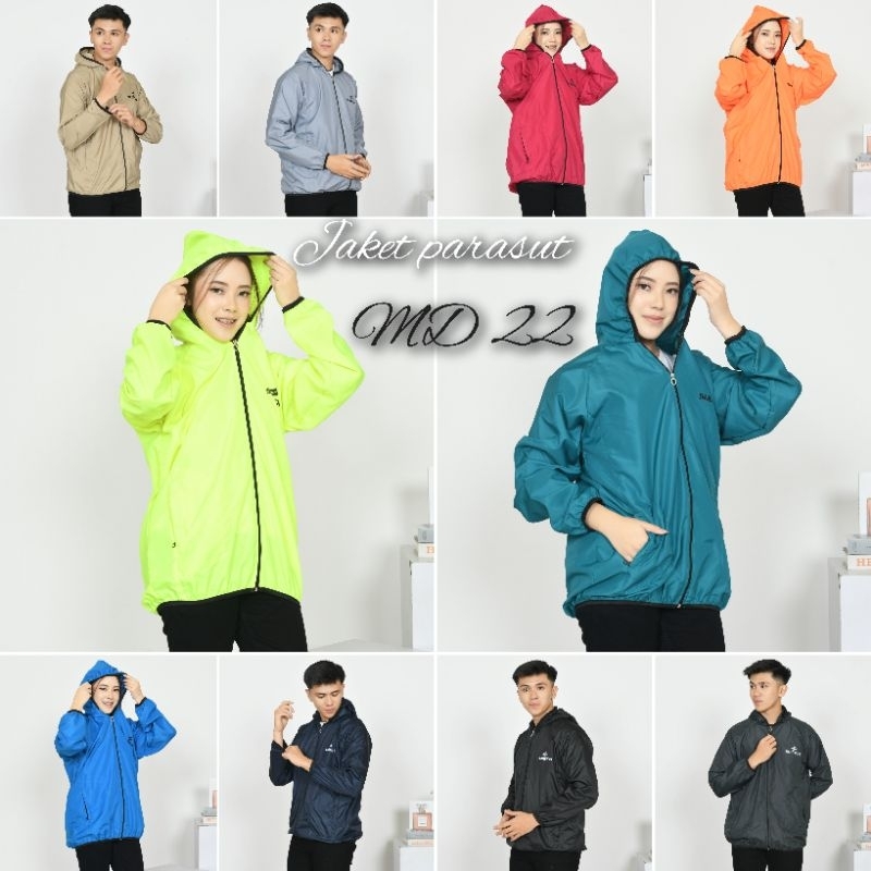Jual jaket parasut jaket olahraga sepeda jogging trampolin senam zumba ...
