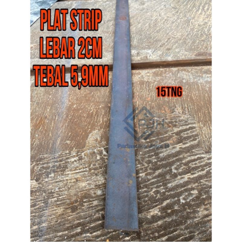Jual Besi plat strip lebar 2cm toleransi 1,8mm. tebal 5,9mm. ukuran ...