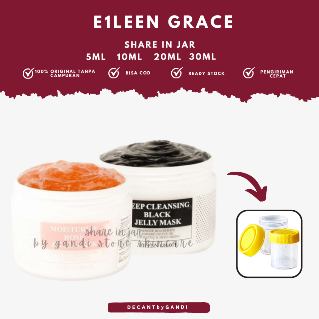 Jual Share in Jar Rose Jelly Mask Black Jelly Mask Masker Perawatan ...