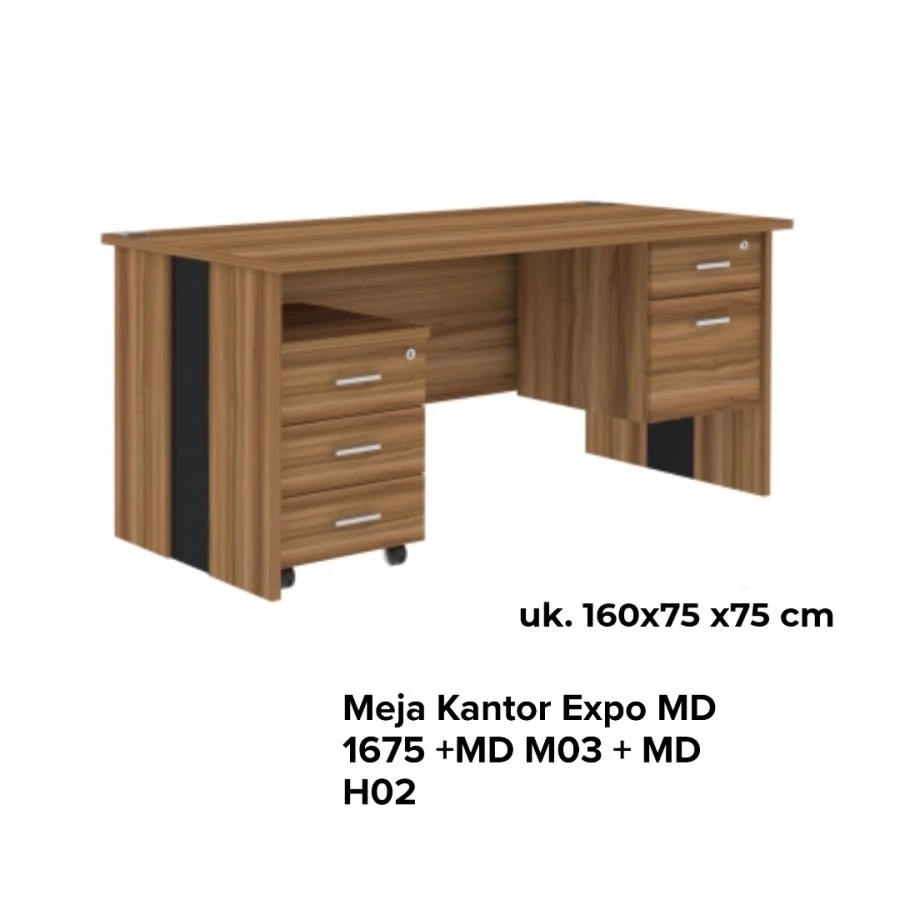 Jual Meja Kantor TKDN MD160 cm Meja Tulis 1 Biro Meja Direktur Meja ...
