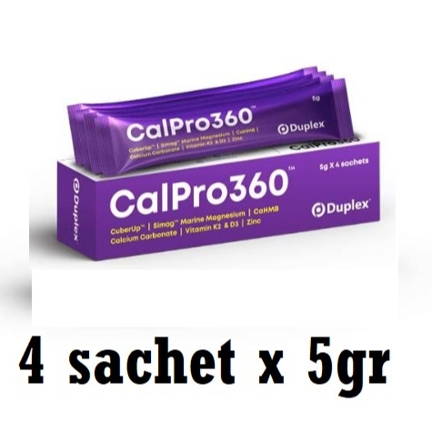 Jual Duplex Calpro 360 Calpro360 4 Sachet Marine Magnesium Vitamin K2 D3 Zinc Tulang Lebih Kuat ...