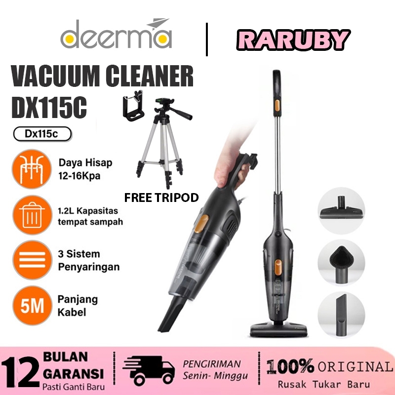 Jual Deerma DX115C Car Home Vacuum Vacum Cleaner Alat Penghisap Debu ...