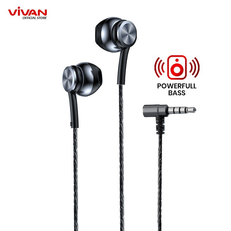 Jual VIVAN Q12 Headset Semi In-Ear Deep Bass Audio Metal | Shopee Indonesia