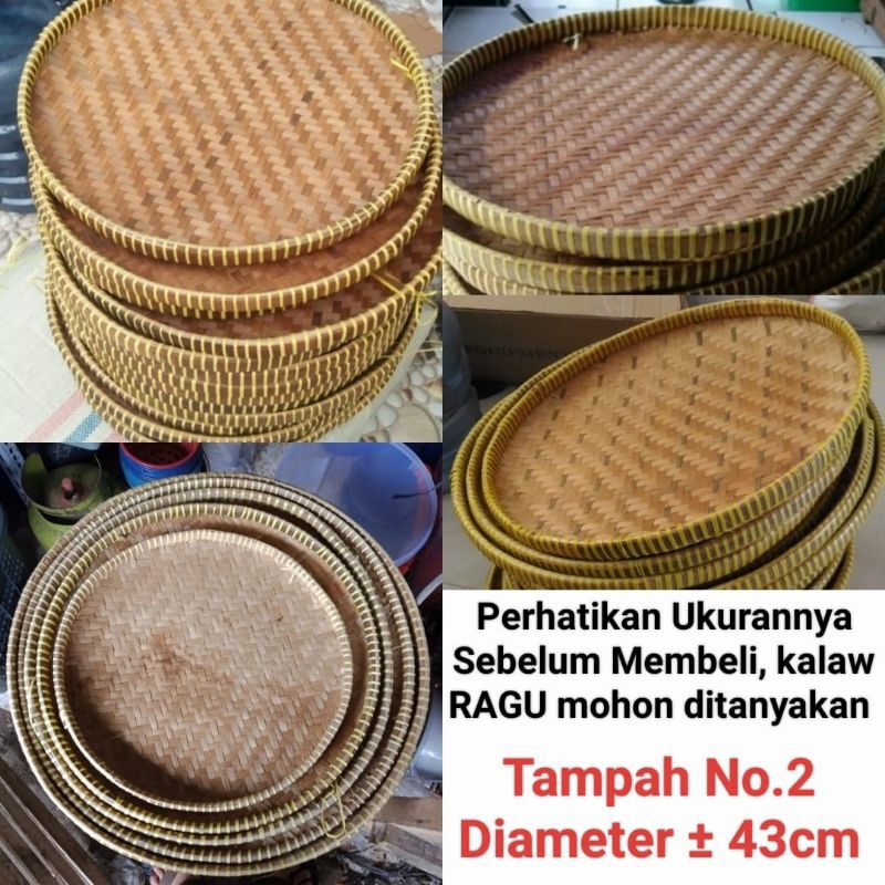 Jual tampah bambu tampian bambu No.2 diameter ± 43cm | Shopee Indonesia