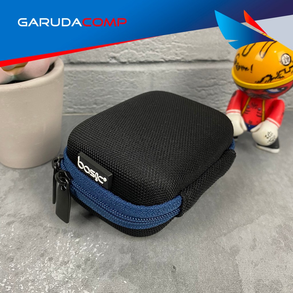 Jual BASIC Tempat Earphone Hardcase Shock Proof Pouch Portable Mini ...