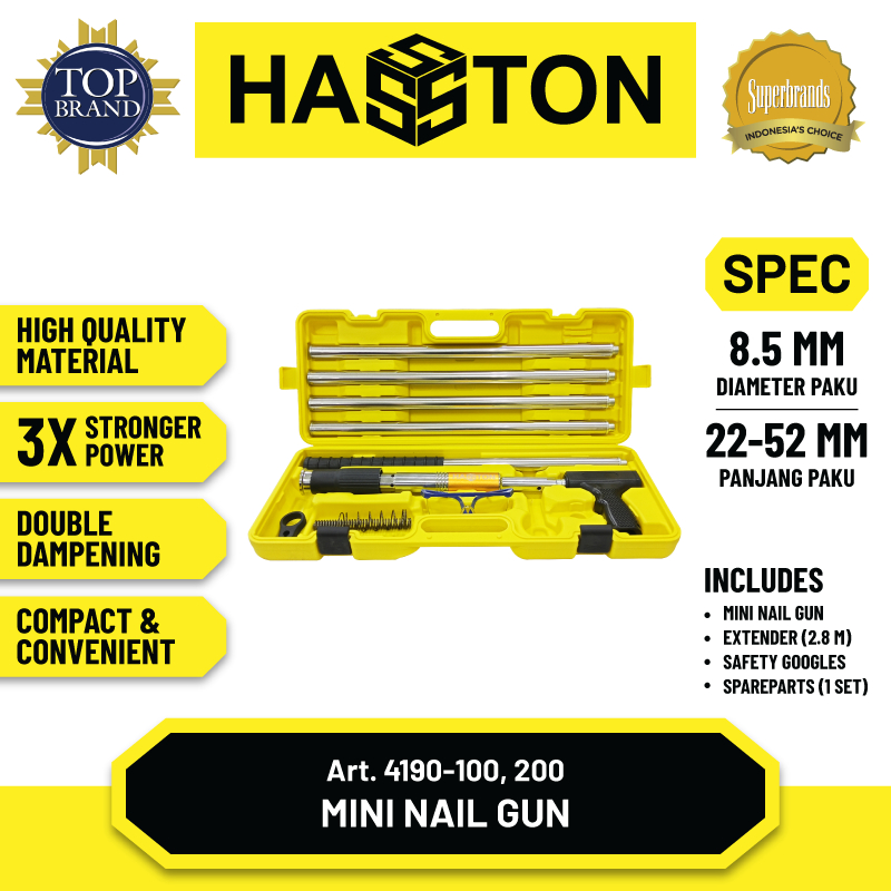 Jual Hasston Ram Set / Alat Tembak Paku Beton / Nail Gun (4190 ...