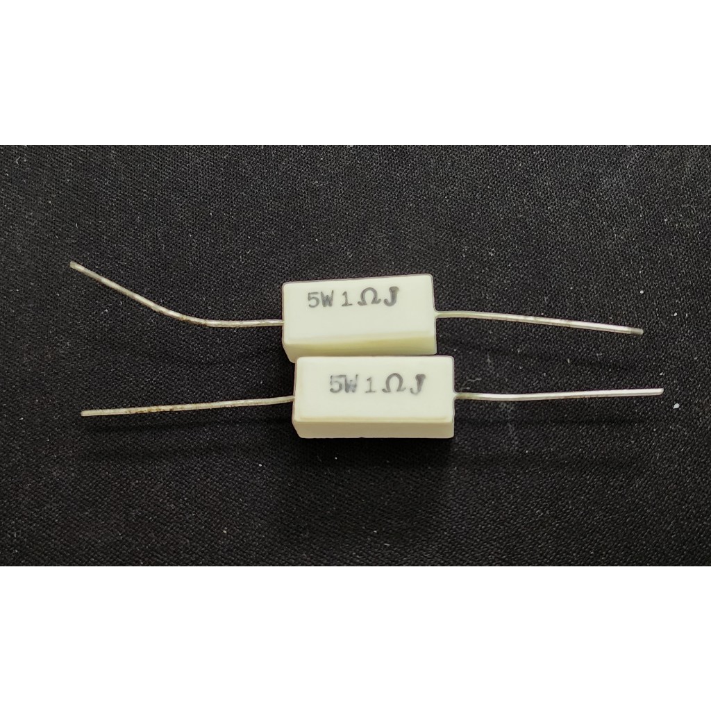 Jual Resistor Keramik Kapur 5W 1Ohm 1 Ohm J - Harga per 2 pcs | Shopee Indonesia