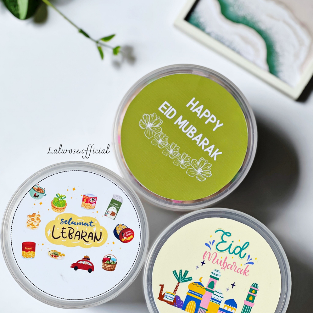 Jual Sticker Toples Lebaran, Sticker Kue Kering, Sticker Toples Idul ...