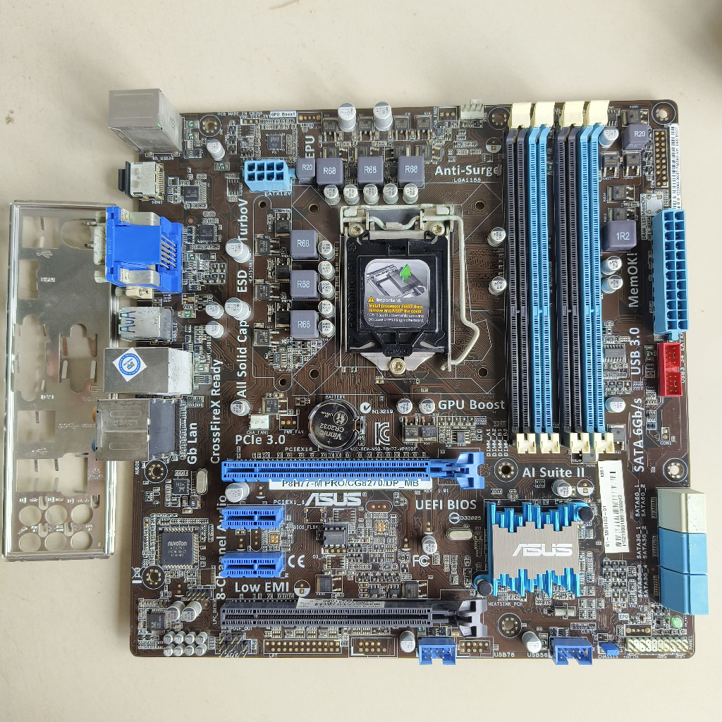 Jual MOTHERBOARD GAMING ASUS P8H77-M PRO LGA 1155 DDR3 GEN3 MICRO ATX V2 | Shopee Indonesia