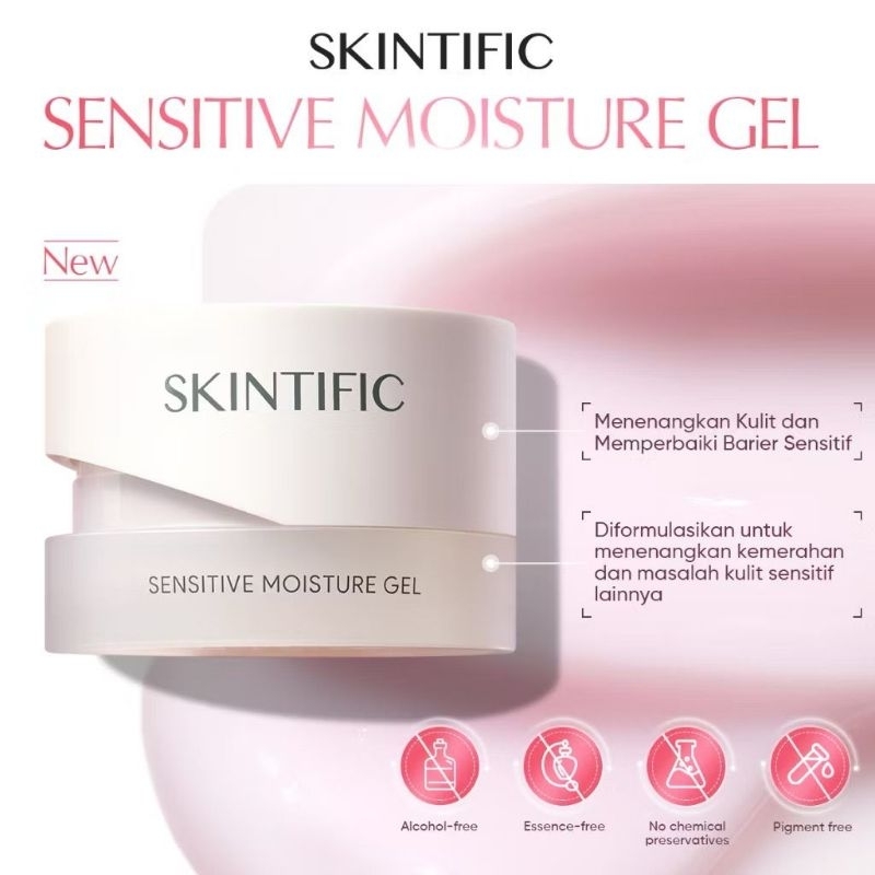 Jual SKINTIFIC - Sensitive Moisture Gel 40ml - Calm & Repair 2in1 ...