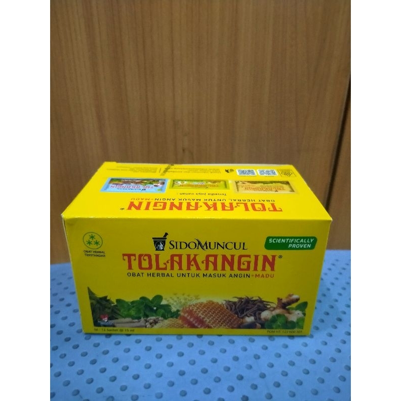 Jual Tolak angin cair 12 sachet Obat Herbal Untuk Masuk Angin + Madu ...