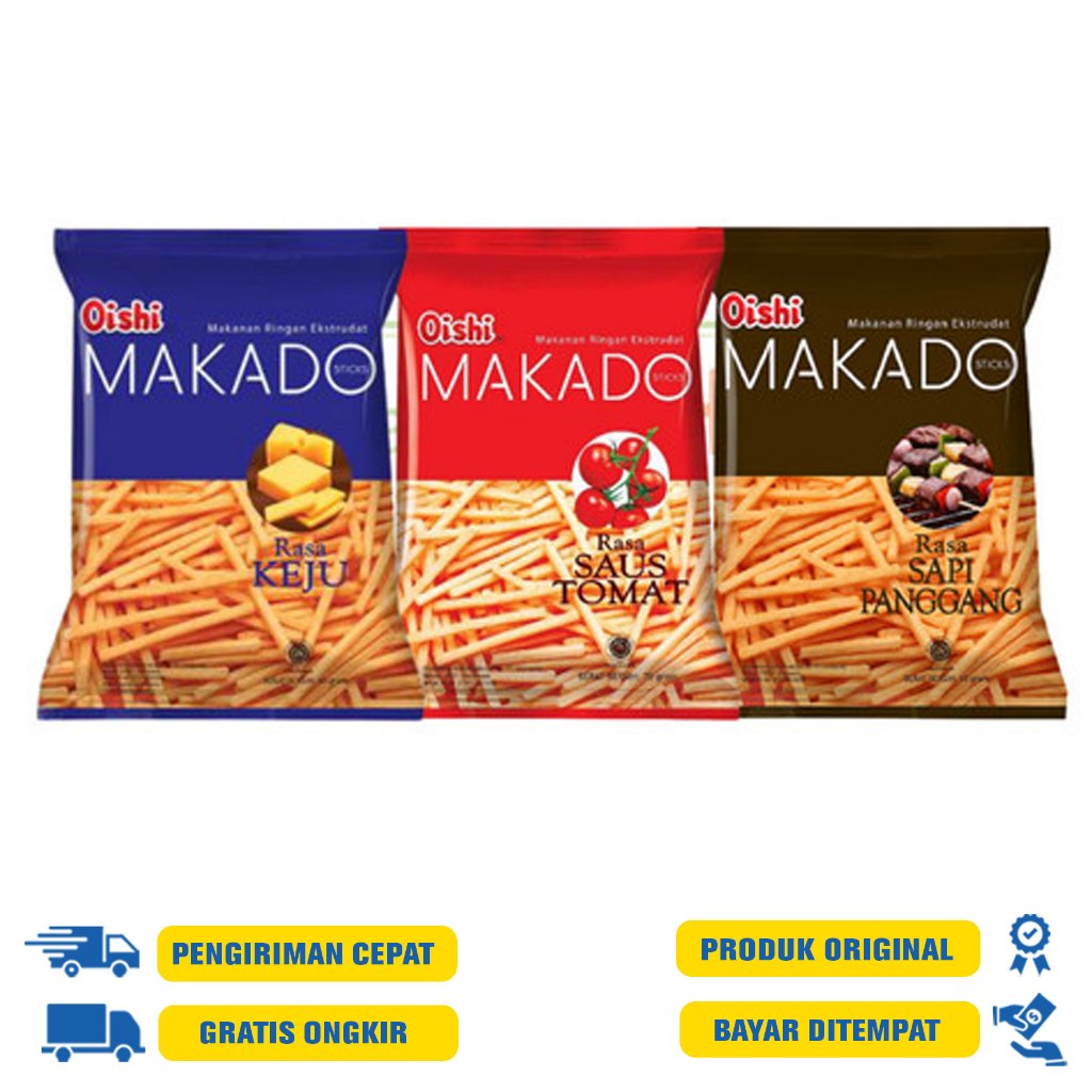 Jual OISHI MAKADO chiki stick 60gr - SAPI PANGGANG | SAUS TOMAT ...