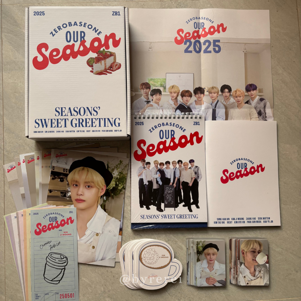 Jual [SHARING] Season Greetings Greeting SG Zerobaseone ZB1 Our Season 2025 Calendar Memberset ...