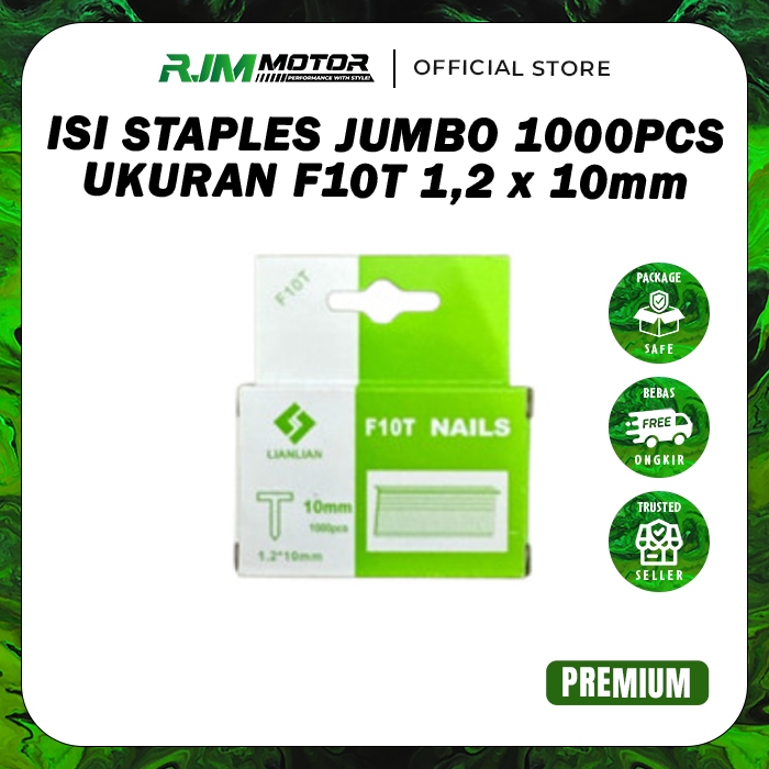 Jual Isi Refill Mata Air Nailer/Staples 1000pcs isian staples tembak jumbo Harga Termurah RAJA ...