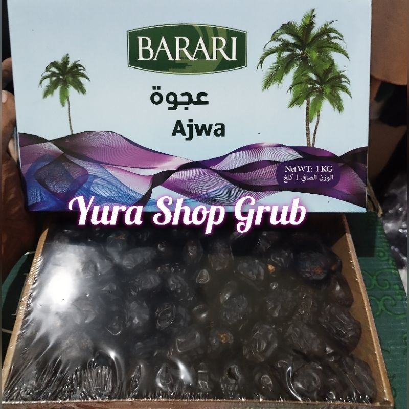 Jual Kurma Ajwa Azwa Barari 1kg Premium Exp Terbaru Original Segel ...