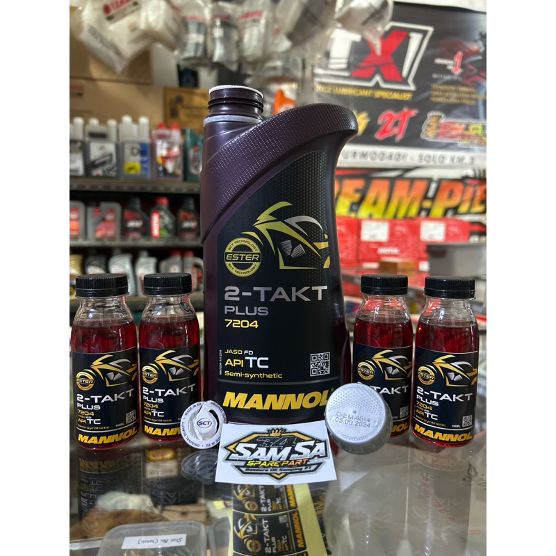 Jual MANNOL 2-TAKT Plus Semy Synthetic Murni Repack 100ml | Shopee ...