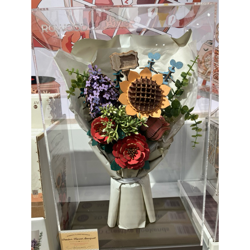 Jual Rolife Robotime Rowood TW01H Flower Bouquet DIY 3D Wooden Puzzle ...