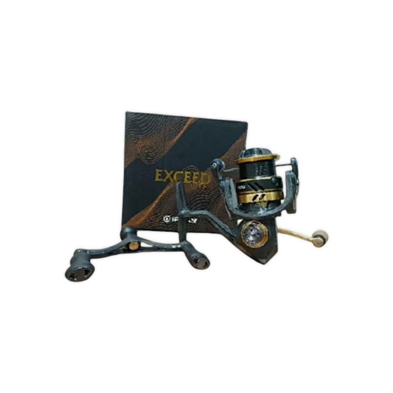 Jual Reel Aging Iroly Exceed mini 800-500 bearing 7+1-Carbon body ...