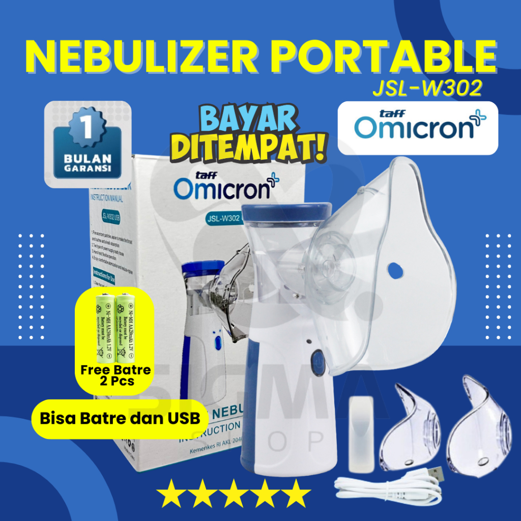 Jual Nebulizer Portable Alat Bantu Uap Pernapasan Anak Batuk Pilek Asma Nebulizer Untuk Anak dan ...