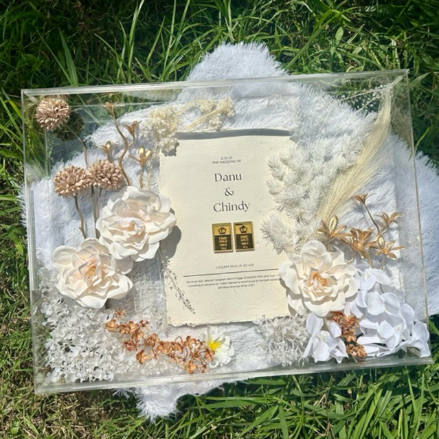 Jual Bingkai mahar pernikahan minimalis / Frame mahar transparan ...