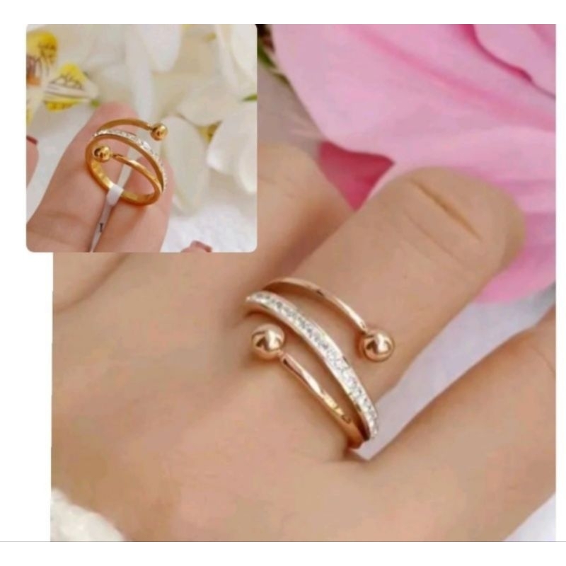 Jual Cincin titanium diamond boba lilit | Shopee Indonesia