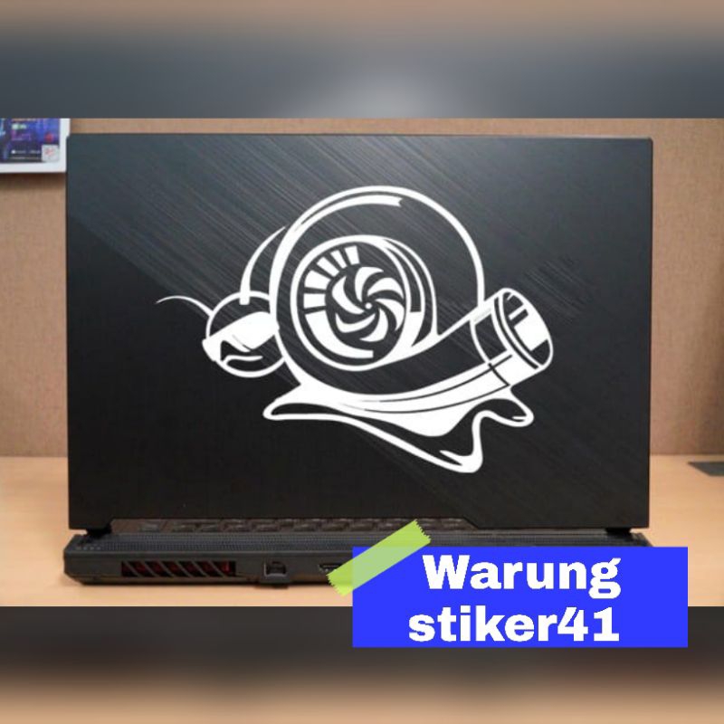 Jual stiker laptop keong turbo sticker cutting keren | Shopee Indonesia