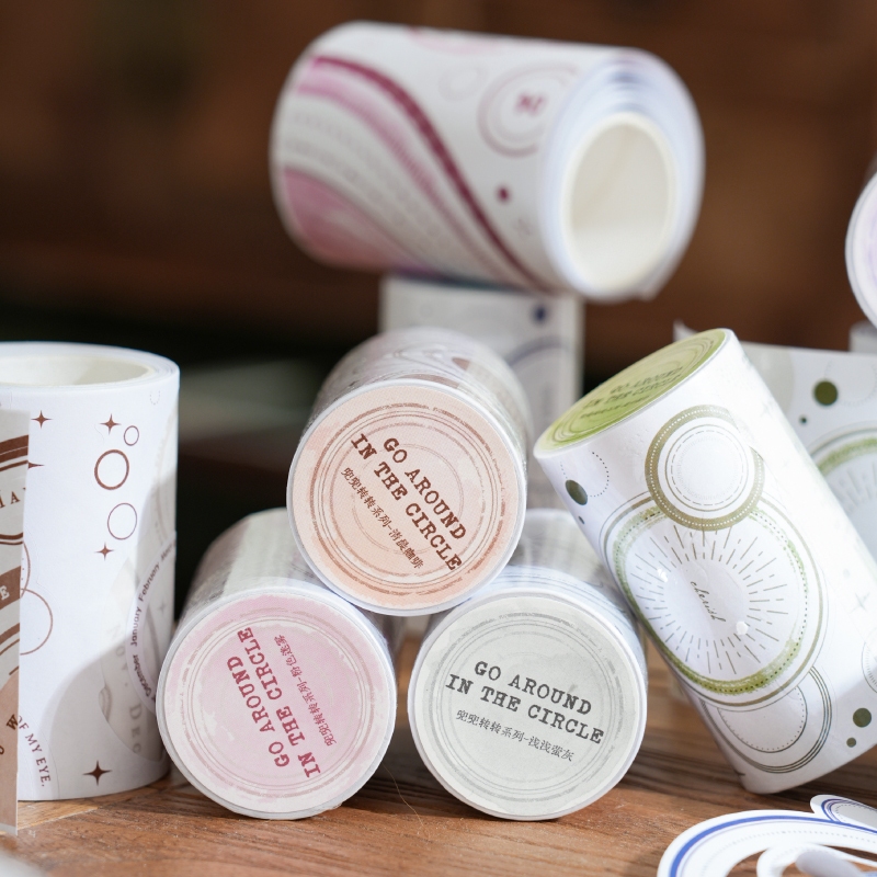 Jual (13L5) Washi Tape 70mmx2m Seri Berputar-putar (Kiss-Cut) Sticker ...