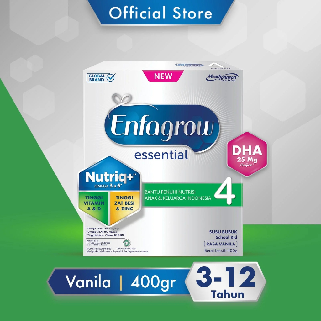 Jual Enfagrow Essential 4 Susu Formula Anak 3 - 12 Tahun 400 gr ...