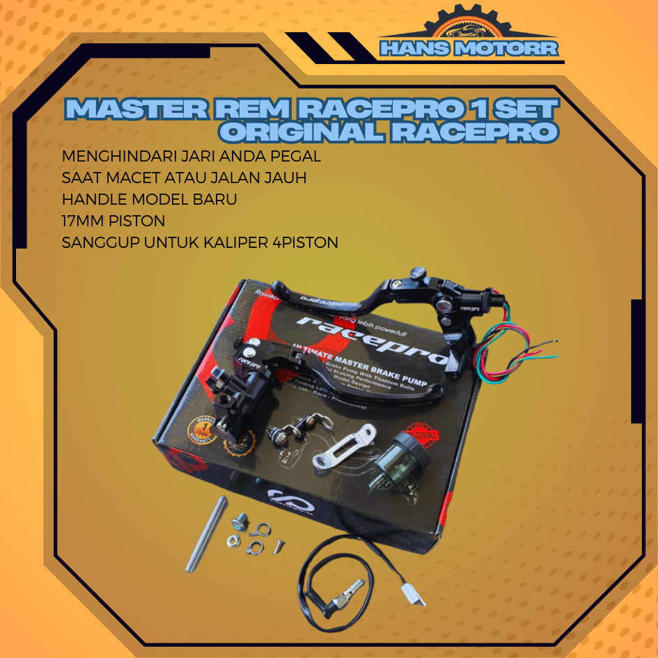 Jual MASTER REM RACEPRO GEN 3 HANDLE KANAN KIRI RACEPRO PEGANGAN REM ...