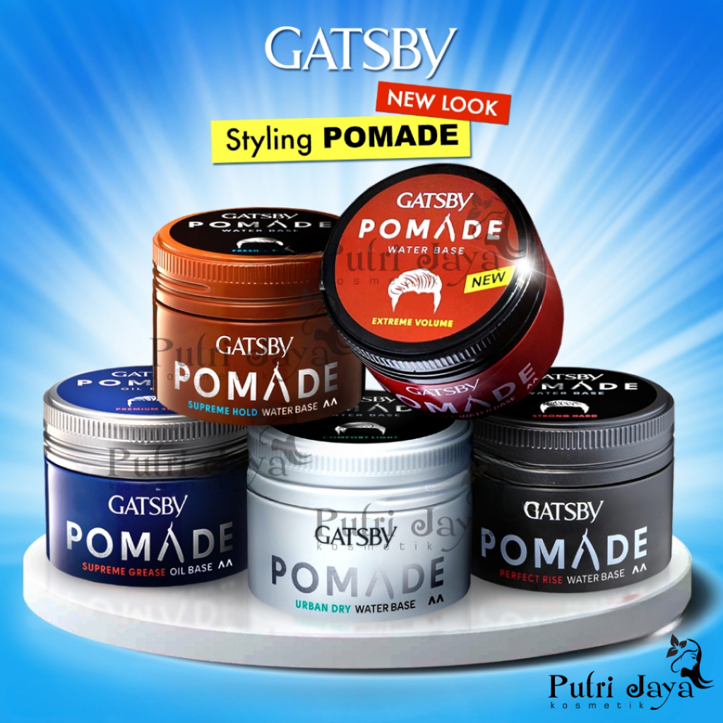 Jual GATSBY Styling Pomade | Minyak Gel Rambut Pria | 30gr dan 75gr ...
