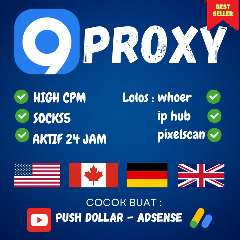 Jual PREMIUM Proxy Residental 9Proxy | Shopee Indonesia