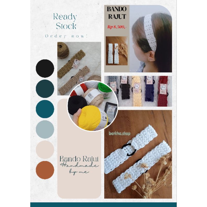 Jual BANDO RAJUT CANTIK,CLASSIC,ESTETIK (PRODUSEN TANGAN PERTAMA ...