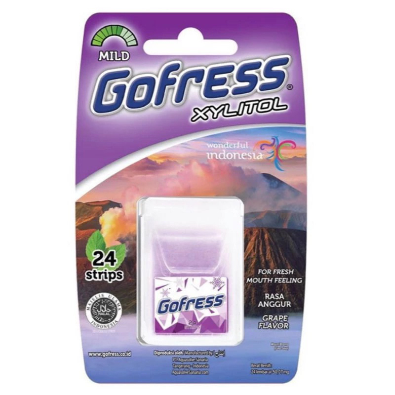 Jual Gofress Permen Penyegar Napas 24strips Rasa Anggur | Shopee Indonesia