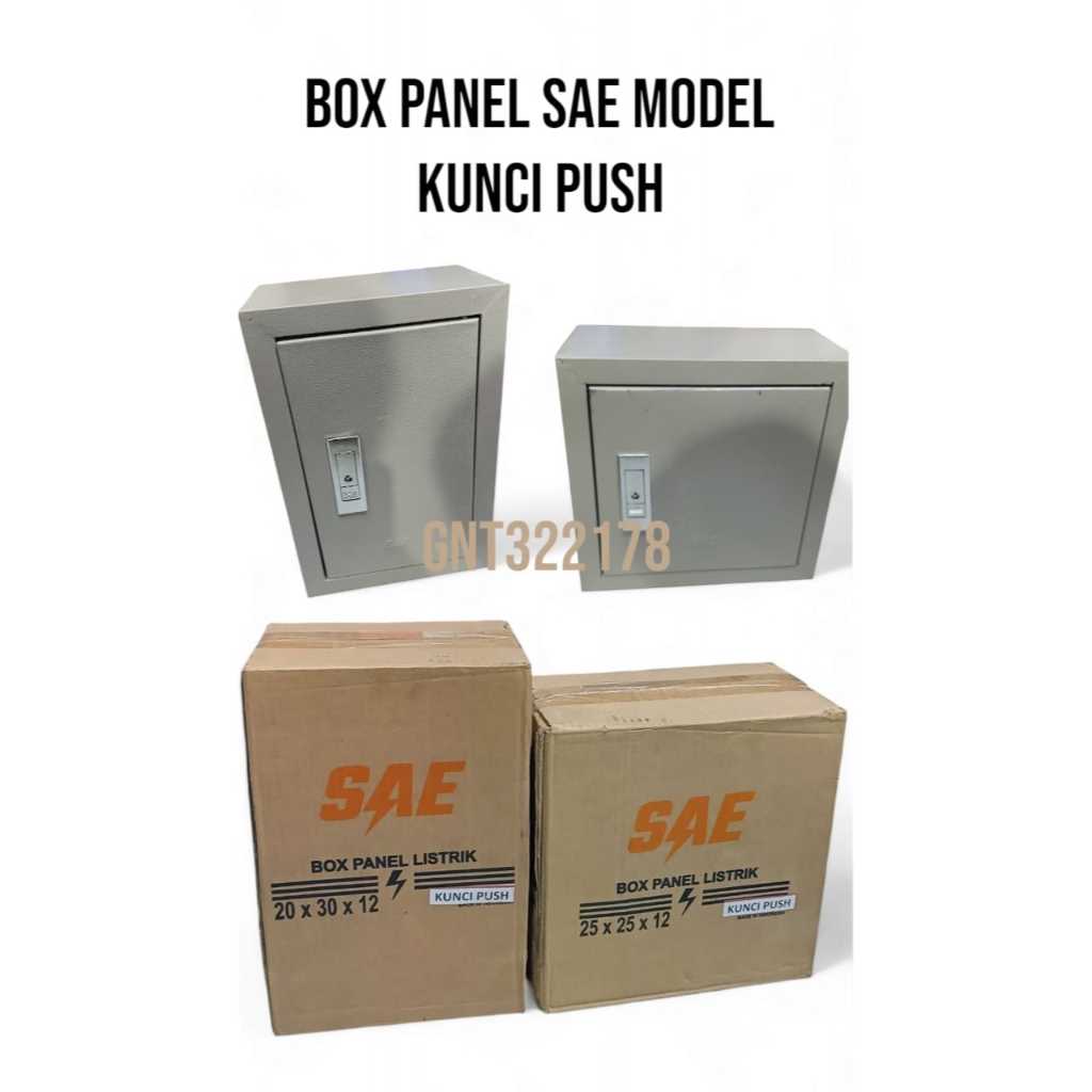 Jual Box Panel Listrik SAE Kunci Push Ukuran 25x30x12 dan 25x25x12 Grey ...