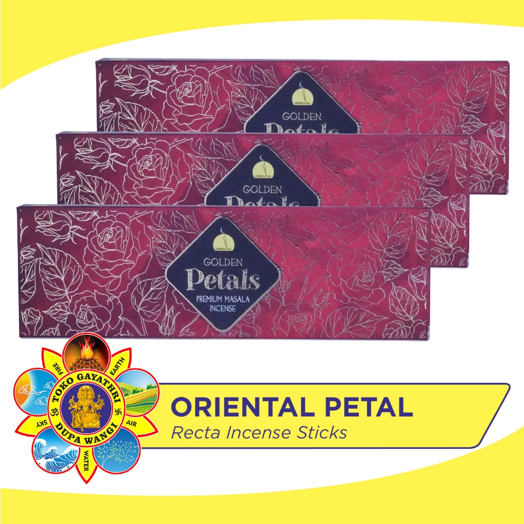 Jual Dupa India Aromaterapi Eco Premium Oriental - Golden Petals | Pack ...