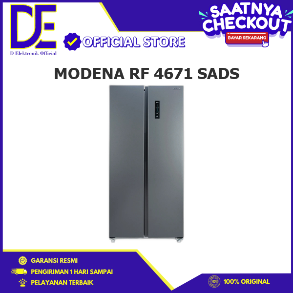 Jual MODENA RF 4671 SADS KULKAS 2 PINTU SIDE BY SIDE INVERTER 467L ...